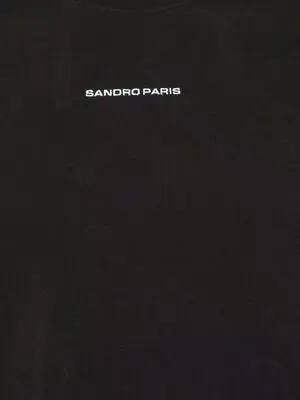 Sandro Logo-embroidered Crew-neck T-shirt