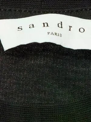 Sandro Logo-embroidered Crew-neck T-shirt
