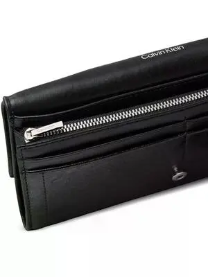 Calvin Klein Logo-plaque Bi-fold Wallet - Black