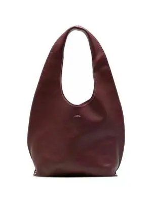 A.p.c. Grainy Leather Shoulder Bag - Red