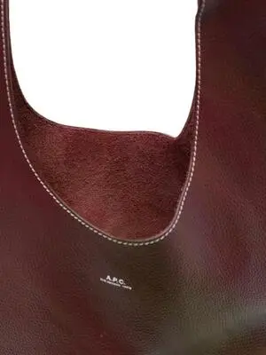 A.p.c. Grainy Leather Shoulder Bag - Red