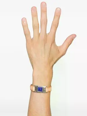 ERALDO Lapis Lazuli Embellished Leather Bracelet
