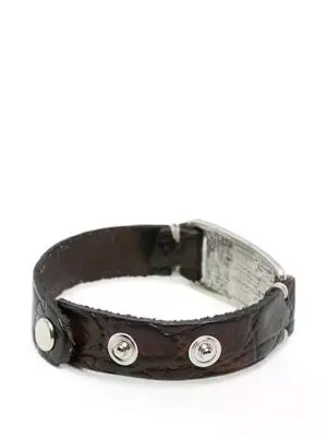 ERALDO Stone-embellished Leather Bracelet