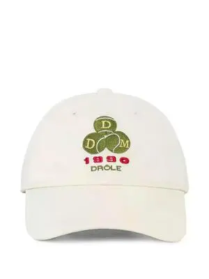 Drole De Monsieur Logo-embroidered Baseball Cap - White