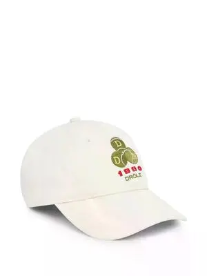 Drole De Monsieur Logo-embroidered Baseball Cap - White