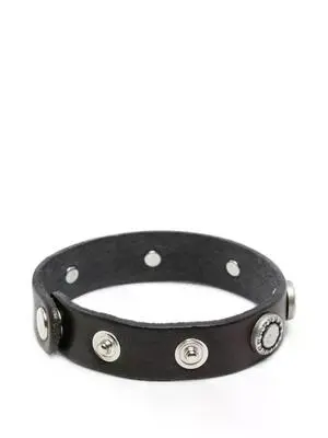 ERALDO Stud-embellished Leather Bracelet