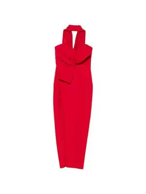 FOREVER UNIQUE Raye Bow-detail Strapless Maxi Dress