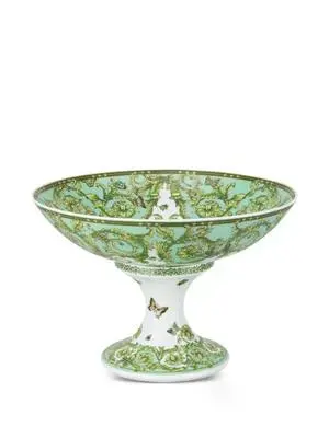 ROSENTHAL X Versace Bowl On Foot 35 Cm - Green