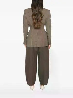 Seafarer Houndstooth-pattern Single-breasted Blazer