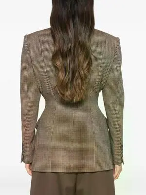 Seafarer Houndstooth-pattern Single-breasted Blazer