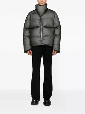 Rick Owens Turtle Funnel-neck Padded Jacket