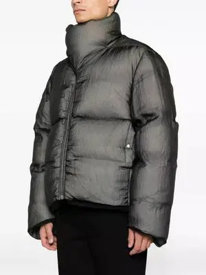 Rick Owens Turtle Funnel-neck Padded Jacket