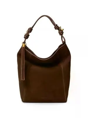 TWINSET Suede Bucket Bag - Brown