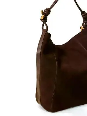 TWINSET Suede Bucket Bag