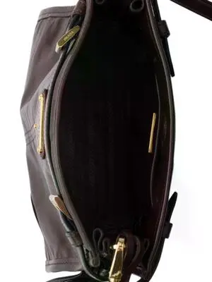 Prada Bonnie Leather Mini Shoulder Bag - Brown