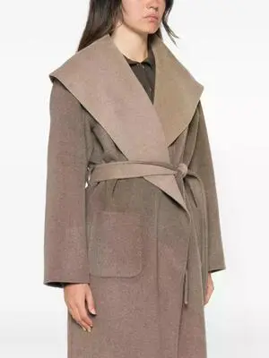 Simkhai Belted Shawl-collar Coat