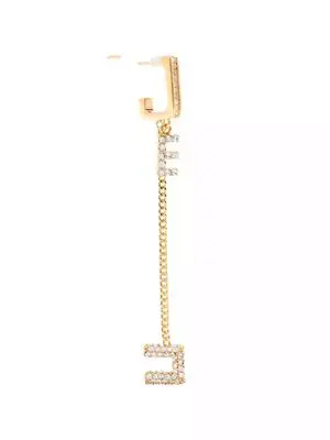 Elisabetta Franchi Crystal-embellished Drop Earrings - Gold