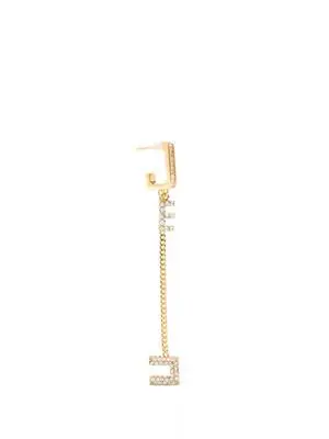 Elisabetta Franchi Crystal-embellished Drop Earrings - Gold