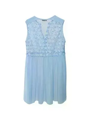 Sandro Star Lace-panel Mini Dress