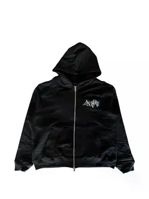 Amiri Embroidered-dragon Zip-up Hoodie