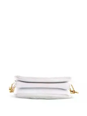 LOUIS VUITTON Coussin Monogram Embossed Lambskin Bb Crossbody Bag - White