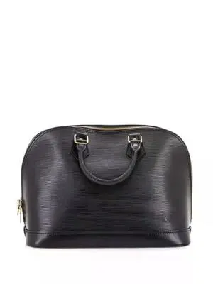 LOUIS VUITTON Alma Handbag Epi Leather Pm Satchel - Black