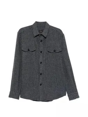 Brioni Prince Of Wales Check Wool Shirt