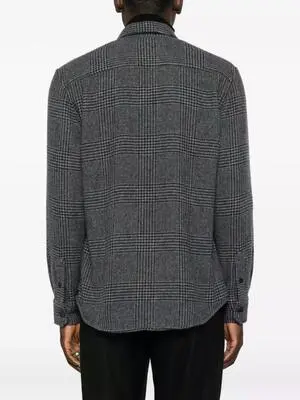 Brioni Prince Of Wales Check Wool Shirt