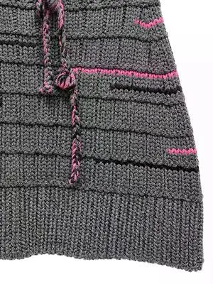 Prada Chunky-knit Drawstring Skirt