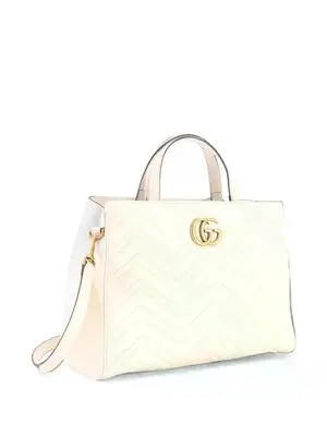Gucci Gg Marmont Matelasse Leather Medium Tote Bag