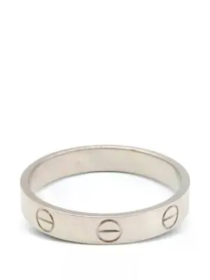 Cartier Mini Love Ring In 18k White Gold - Silver