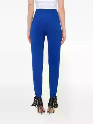 Balmain High-waisted Knit Skinny Trousers