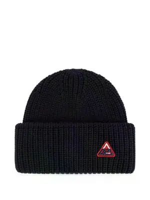 Dsquared2 Logo-patch Ribbed-knit Beanie Hat - Blue