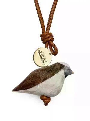 Ruslan Baginskiy Sparrow Hand-carved Bag Charm