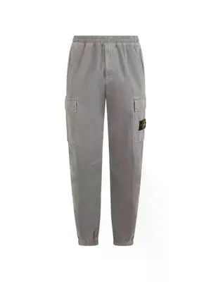 Stone Island Stretch Organic Broken Twill Cotton 'old' Effect - Grey
