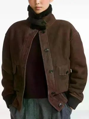 YVES SALOMON Shearling-collar Bomber Jacket