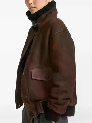 YVES SALOMON Shearling-collar Bomber Jacket