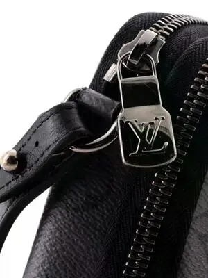 LOUIS VUITTON Double Phone Pouch Reverse Monogram Eclipse Canvas Clutch Bag