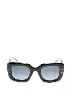 Carolina Herrera Square-frame Studded Sunglasses