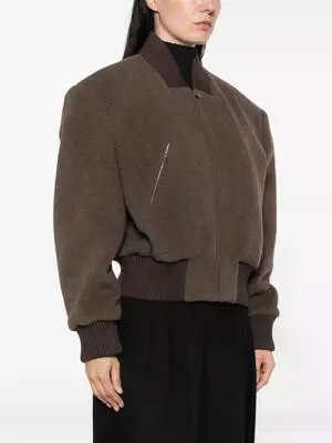 Seafarer Padded-shoulder Bomber Jacket
