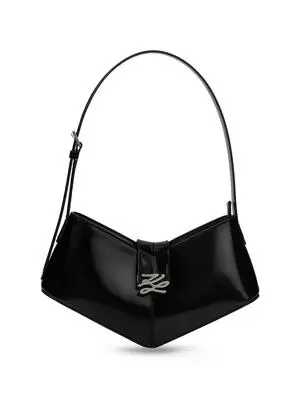 Karl Lagerfeld Karl Studio K/autograph Leather Shoulder Bag - Black