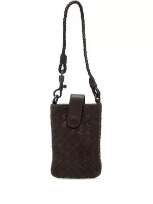 Bottega Veneta 2011 Nappa Intrecciato Holder Phone Case - Brown