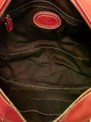 Loewe 2008 Nubuck Anagram Madrid Fringe Handbag