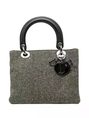 Dior 1998 Medium Tweed Lady Satchel