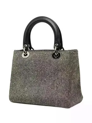 Dior 1998 Medium Tweed Lady Satchel