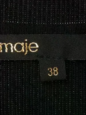 Maje Ritourna Rib-knit Mini Dress