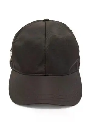 Prada Triangle Logo Plaque Re-nylon Baseball Cap