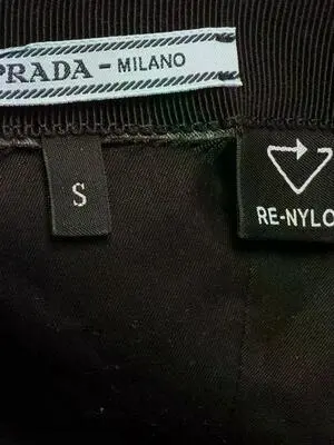 Prada Triangle Logo Plaque Re-nylon Baseball Cap