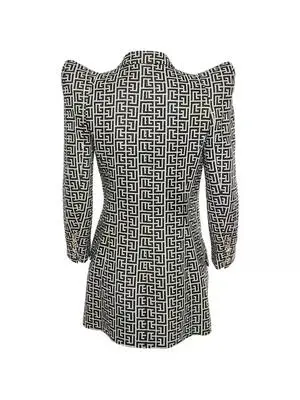 Balmain Monogram Peak-shoulder Blazer