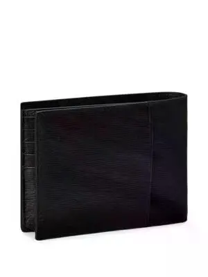Calvin Klein Logo-plaque Bi-fold Leather Wallet - Black